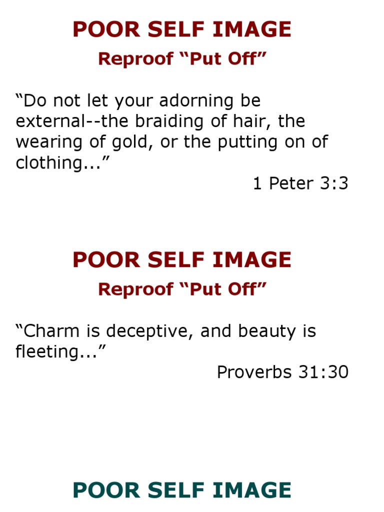 Poor Self Image | PDF