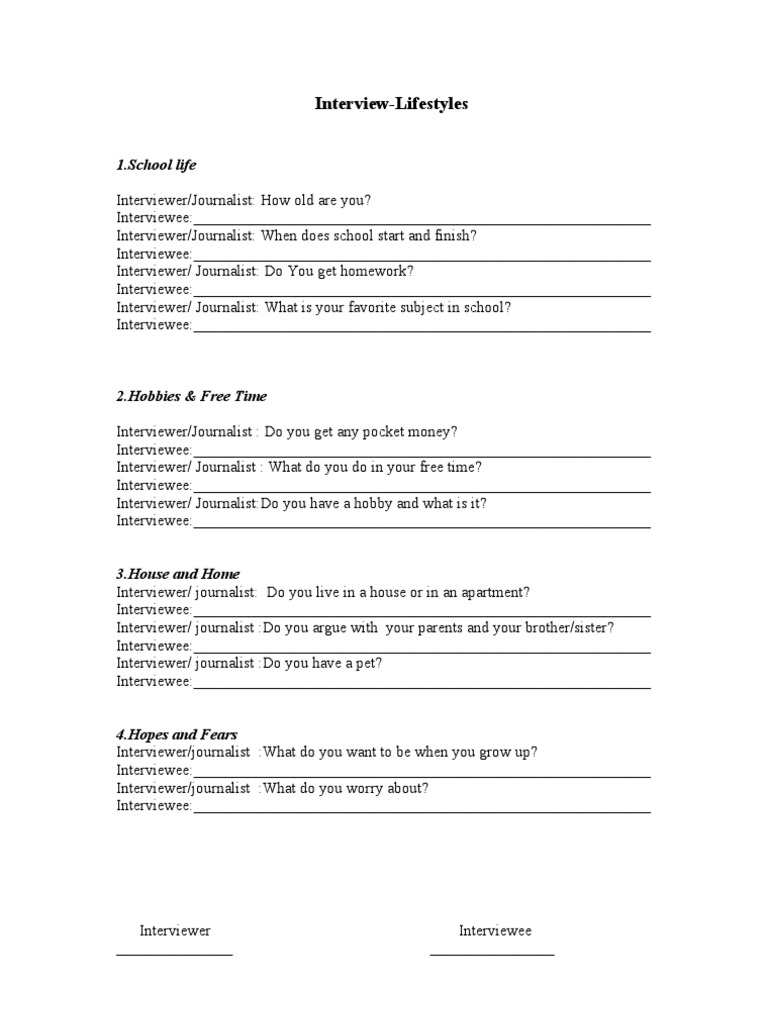 School Life Interview Insights | PDF | Career & Growth | Lifestyle
