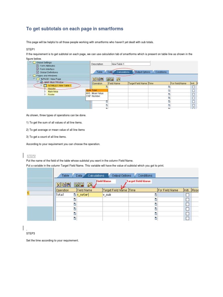 Smartforms Subtotals Guide | PDF | Teaching Methods & Materials | Computers