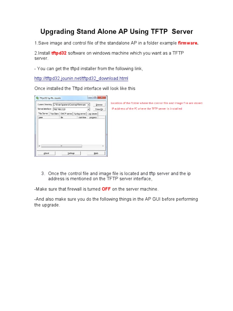 Tftp Ap Firmware Upgrade Guide Pdf