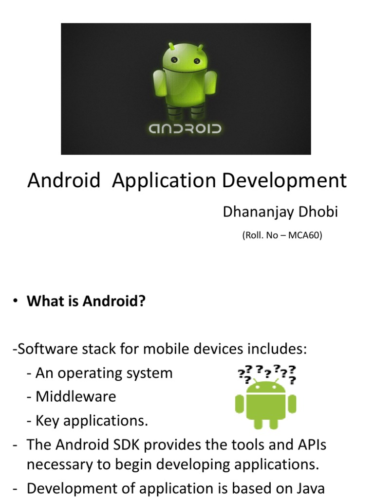 Android App Development Basics | PDF | Eclipse (Software) | Android (Operating System)