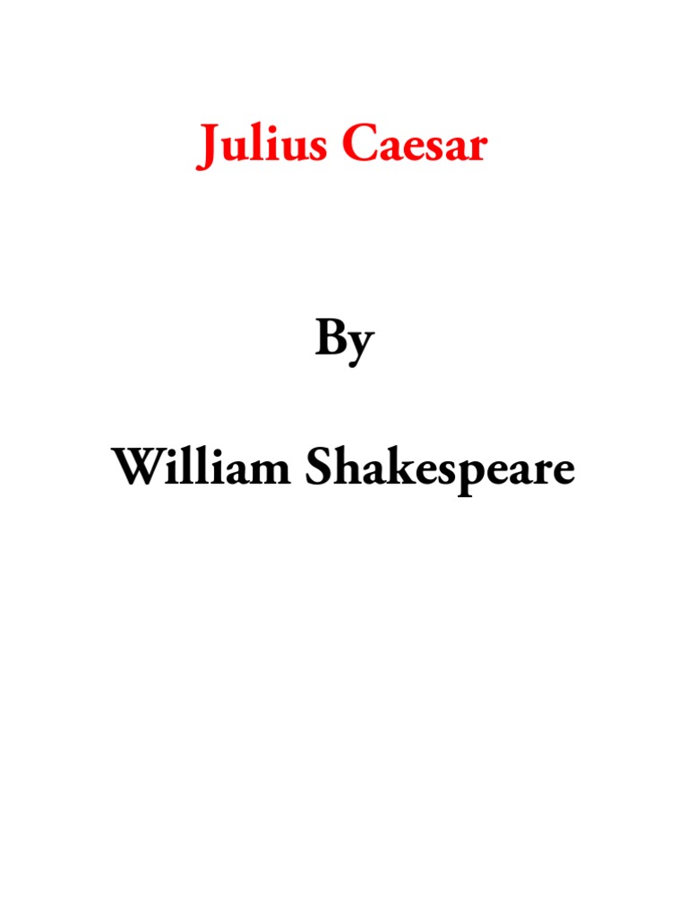 Julius Caesar | PDF | Julius Caesar | Mark Antony