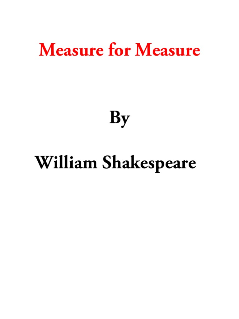 Measure For Measure | PDF | Repentance