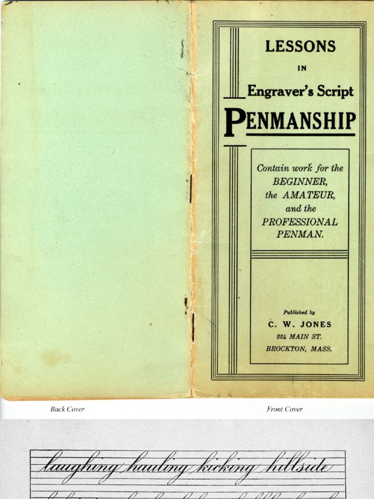 (Jones, C W, Editor) Lessons in Engraver's Script | PDF | Foreign ...