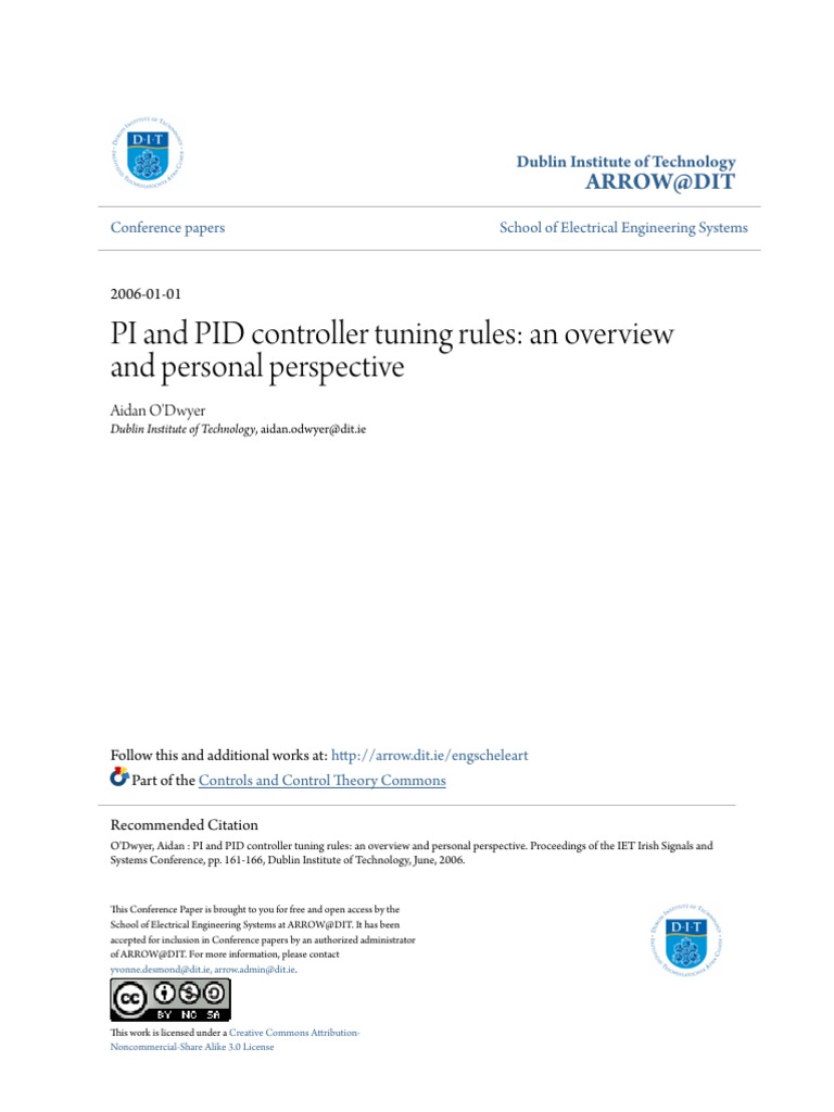 Overview of PI and PID Tuning Rules | PDF | Formalism (Deductive ...