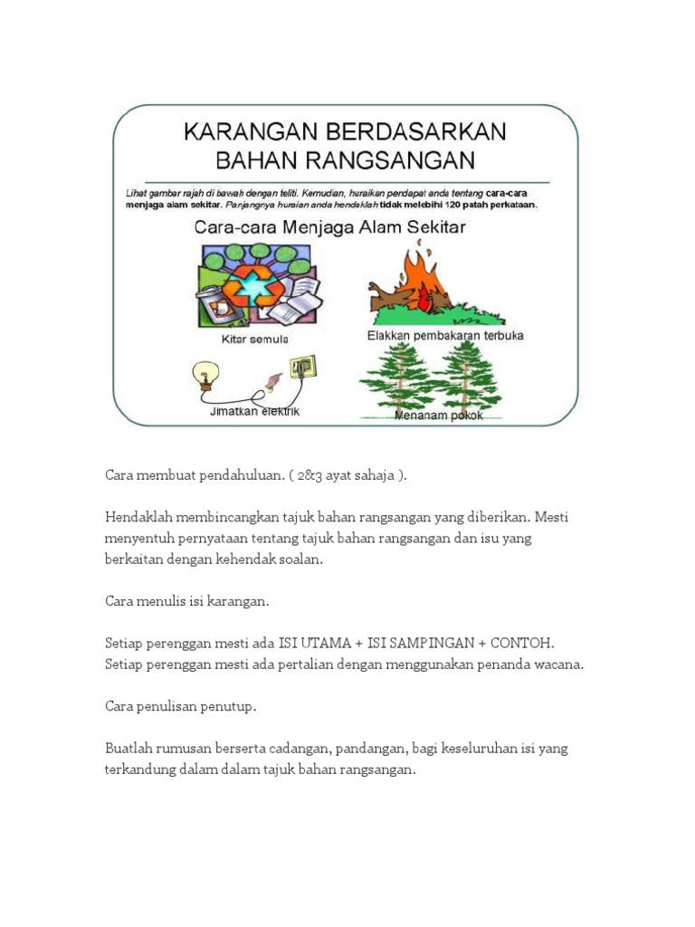 Contoh Karangan Pencemaran Alam Sekitar Dan Cara Nak Mengatasinya - PaisleyanceFaulkner