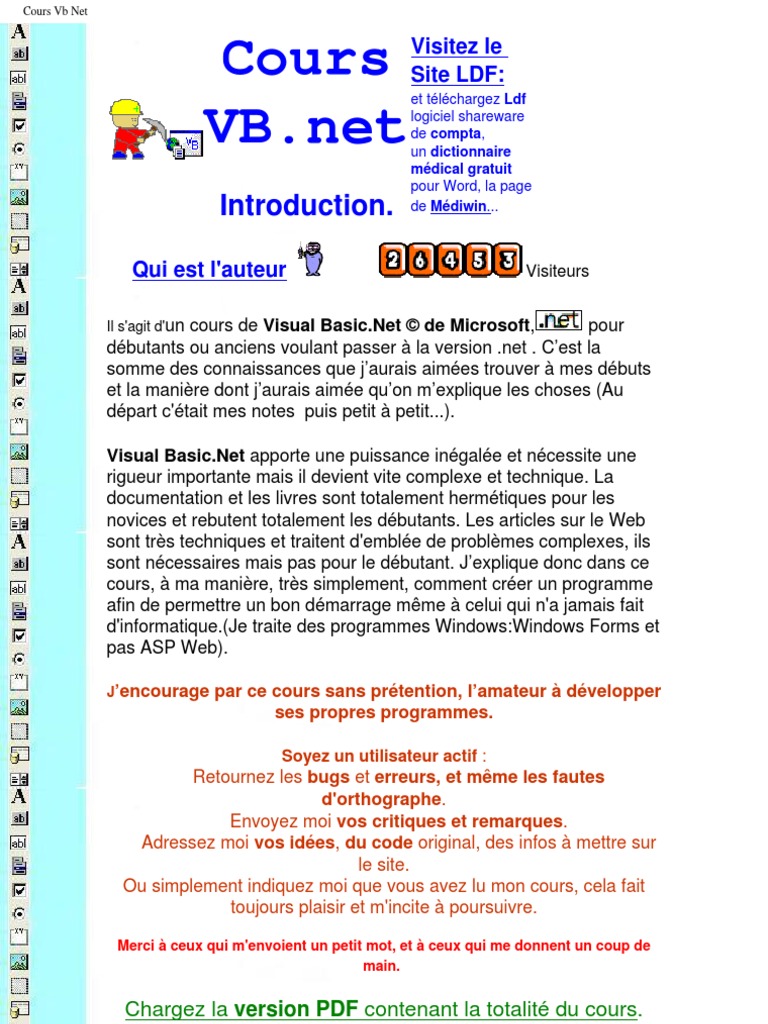 Cours Visual Basic PDF | PDF