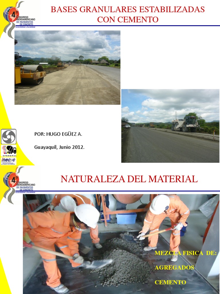 Bases Granulares Estabilizadas Con Cemento