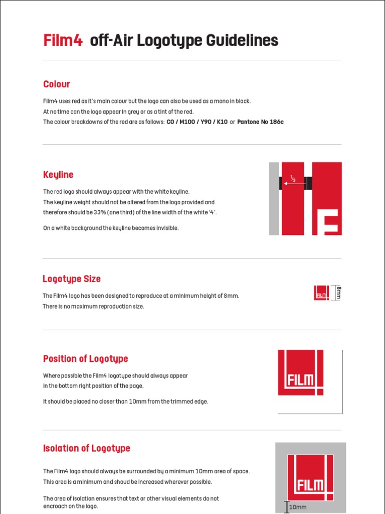 Film4 Condensed Logo Guidelines | PDF