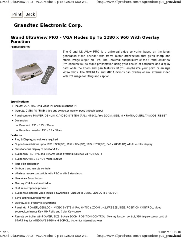 Grand Ultraview Pro PDF | PDF