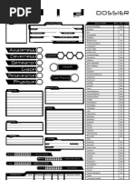 Robotech RPG Character Sheet: O.C.C. Skills: Type of Mecha | PDF ...