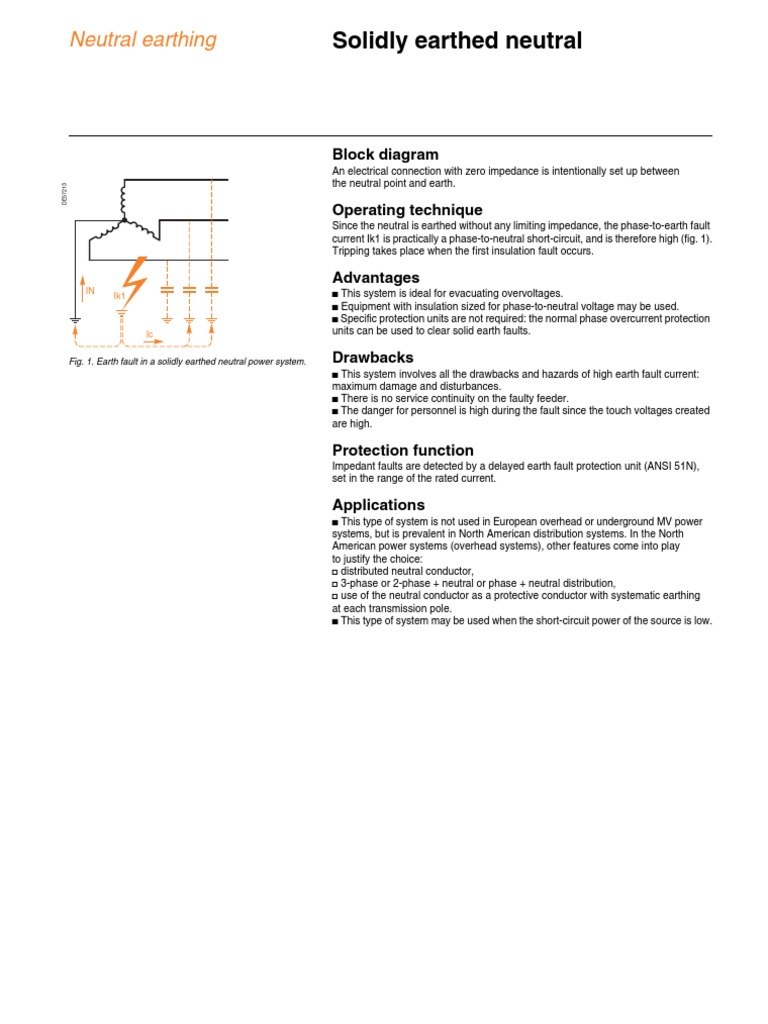 Solidly Earthed Neutral Systems | PDF | Computers