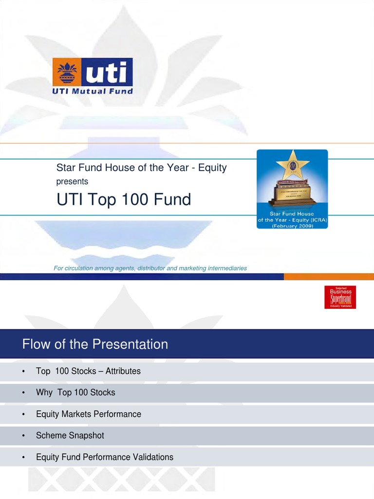 UTI Top 100 Fund Overview & Insights | PDF | Mutual Funds | Investing