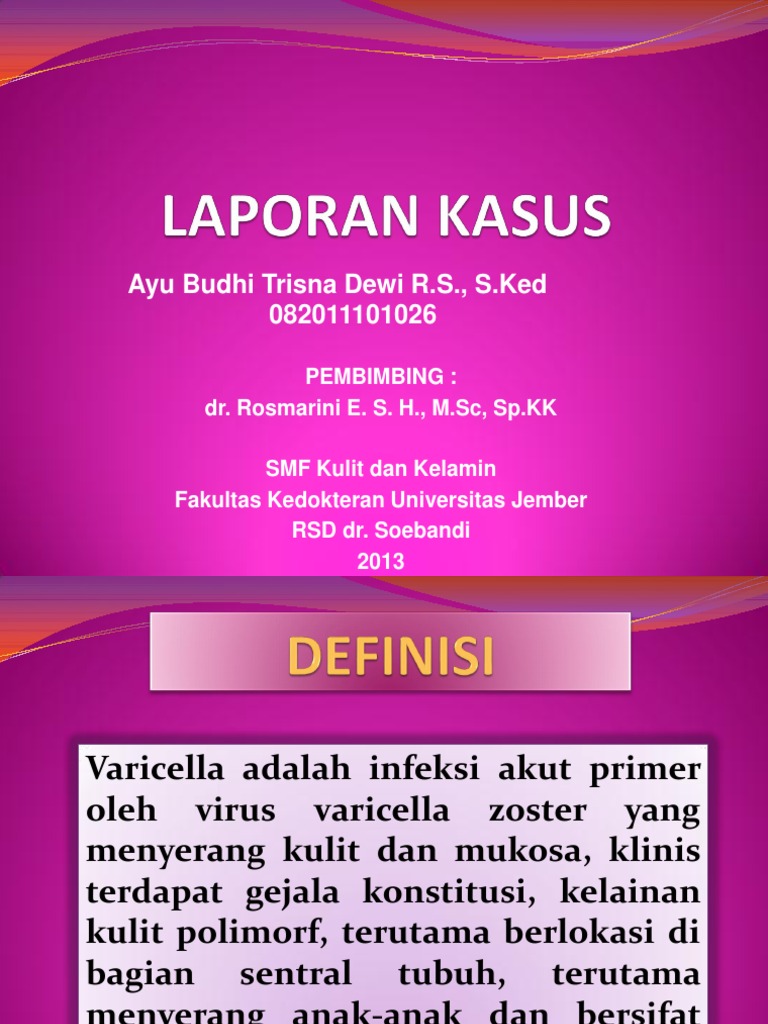 Laporan Kasus Varicella Trisna | PDF
