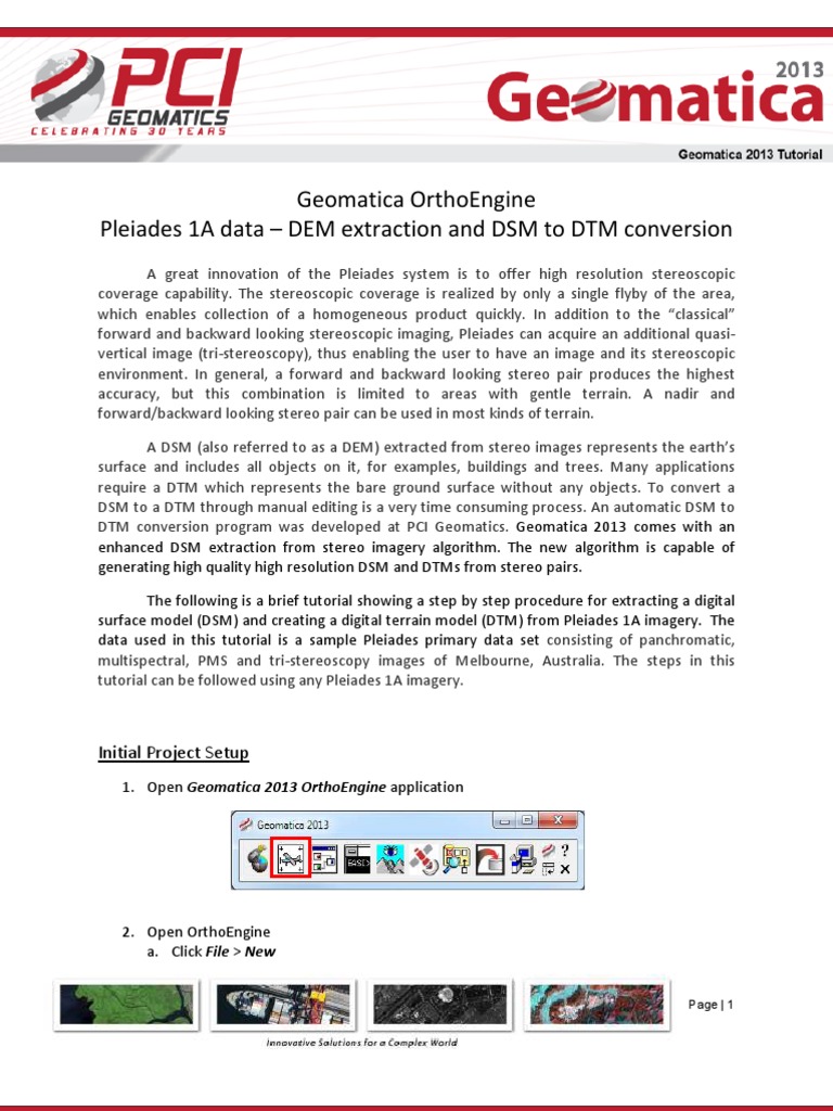 DSM to DTM Conversion Tutorial | PDF | Stereoscopy | Scientific Modeling