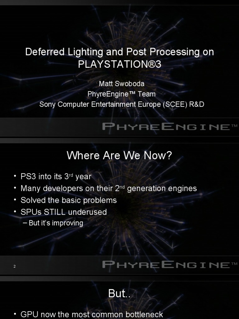 Deferred Lighting and Post-Processing On PS3 | PDF | Rendering ...