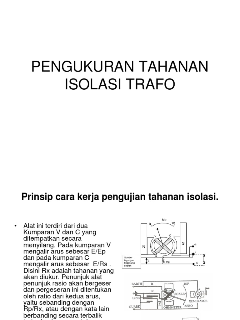 Pengukuran Tahanan Isolasi Trafo | PDF