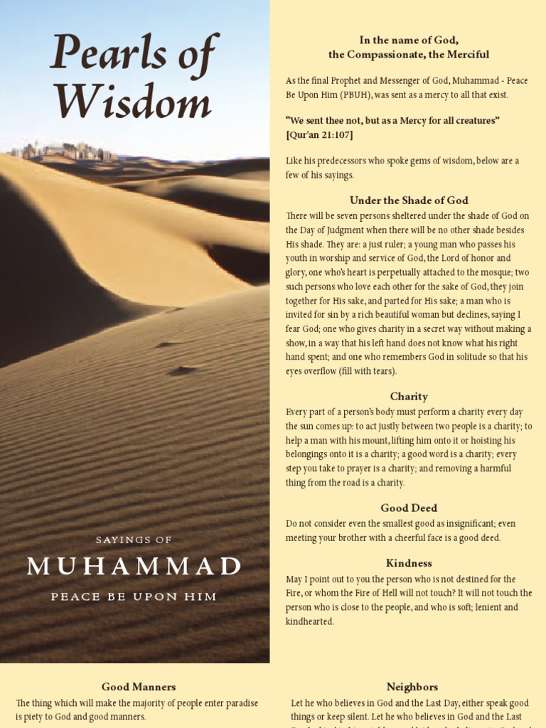Pearls of Wisdom | PDF | Muhammad | Sin