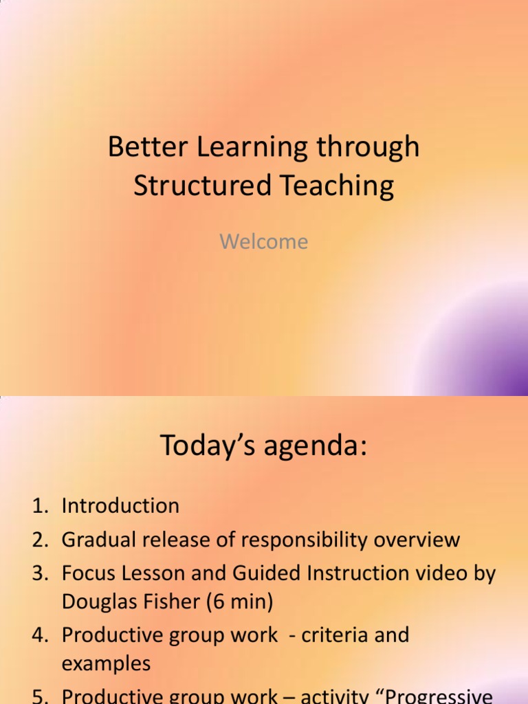 Better Learning Through Structured Teaching | PDF | Self-Improvement ...