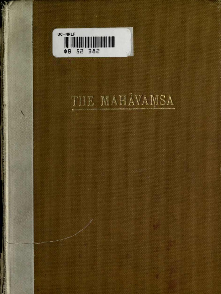 Mahavamsa The Great Chronicle of Ceylon W Geiger PTS Transl | PDF ...