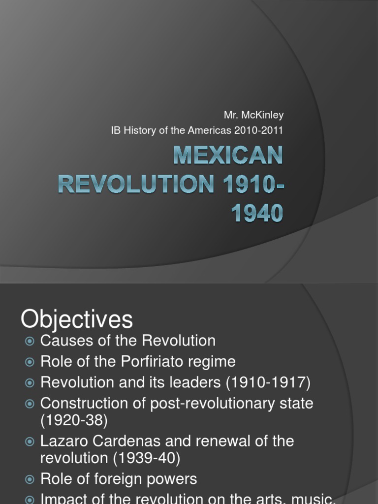 IB History: Mexican Revolution | PDF | Mexican Revolution | Military Of ...