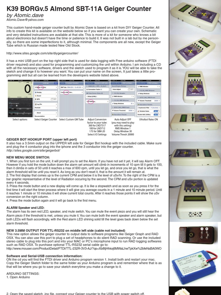 K39 Manual | PDF | Usb | Arduino