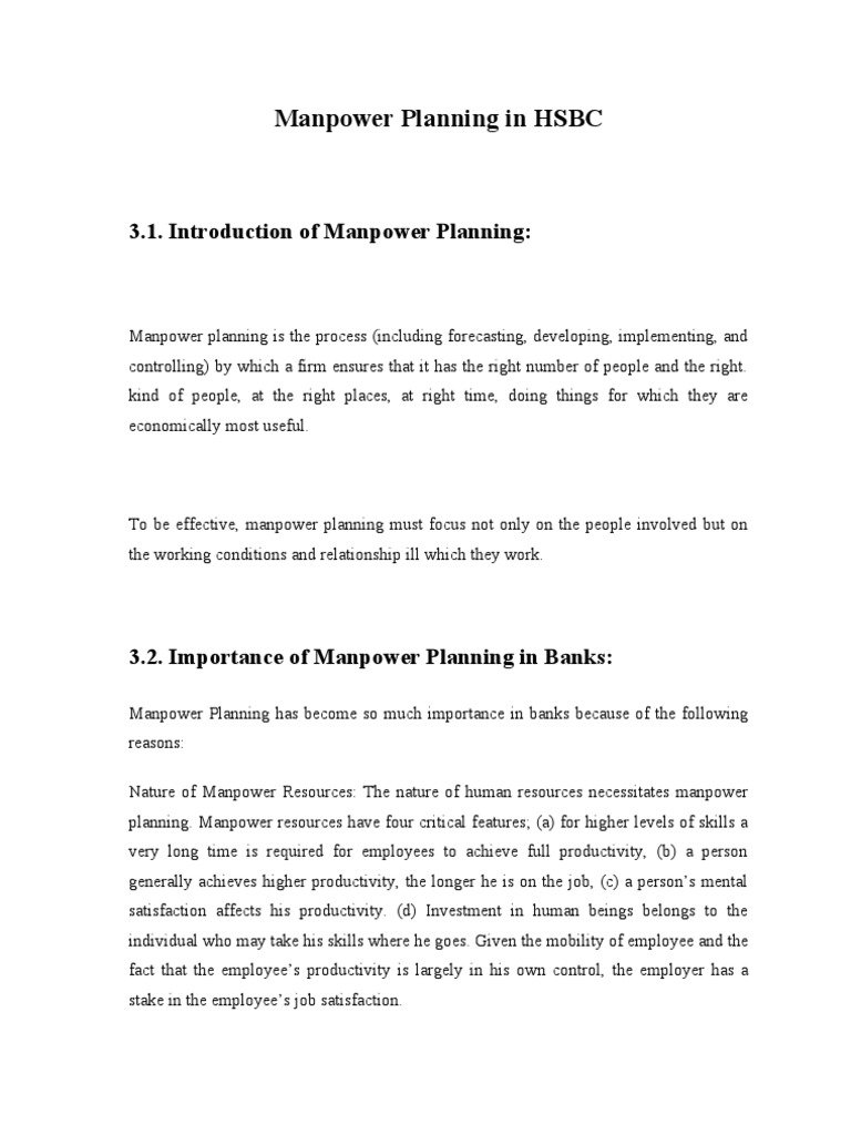 Chapter 3 Manpower | PDF | Human Resources | Resource