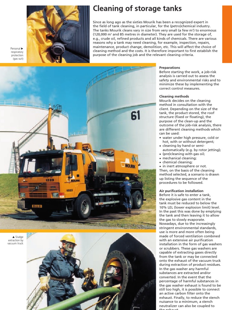 Storage Tank Cleaning Procedures | PDF | Exhaust Gas | Gases