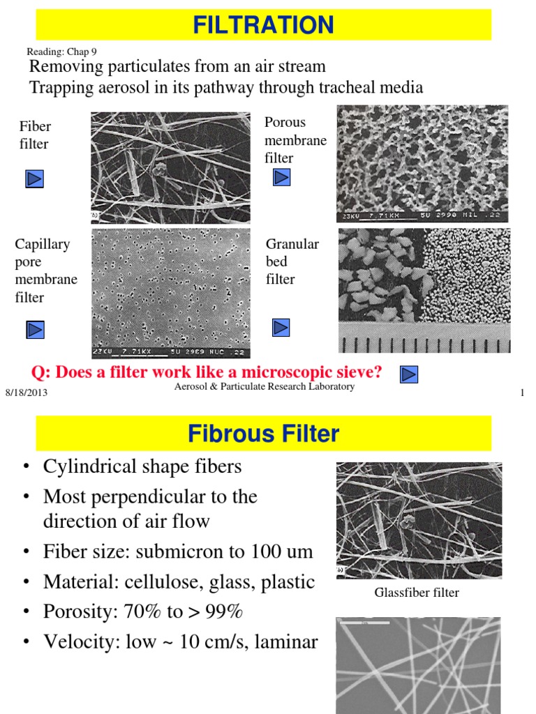Filtration | PDF | Filtration | Porosity