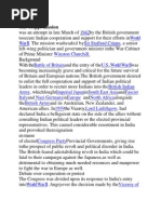 Cripps Mission 1942 Notes Pdf All India Muslim League British