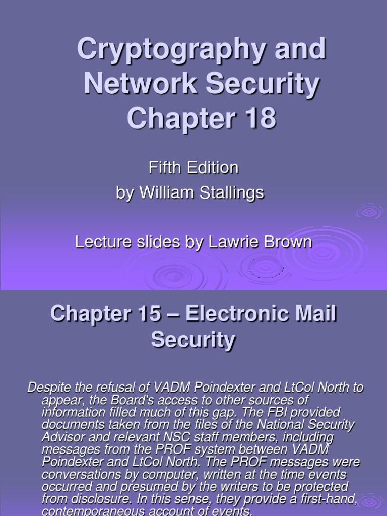 Cryptography and Network Security: Fifth Edition by William Stallings | PDF | Key (Cryptography ...