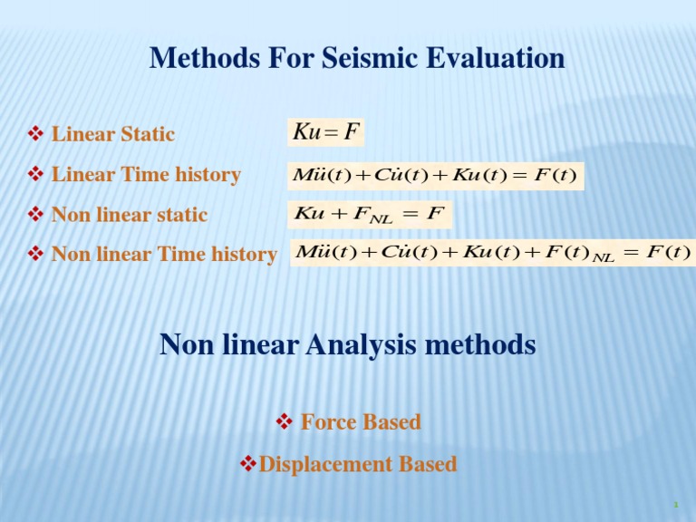 Seismic Evaluation Methods Explained | PDF