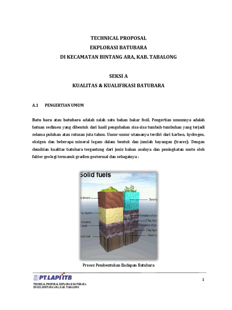 Proposal Explorasi Batubara | PDF