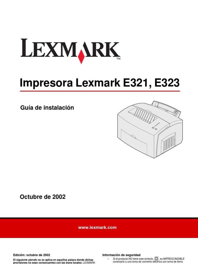 Lexmark E321 | PDF | Impresora (Computación) | Dirección IP