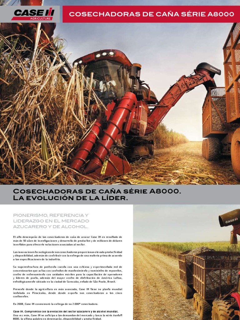 Cosechadoras Case IH Série A8000 | PDF | Transmisión (Mecánica) | Ascensor