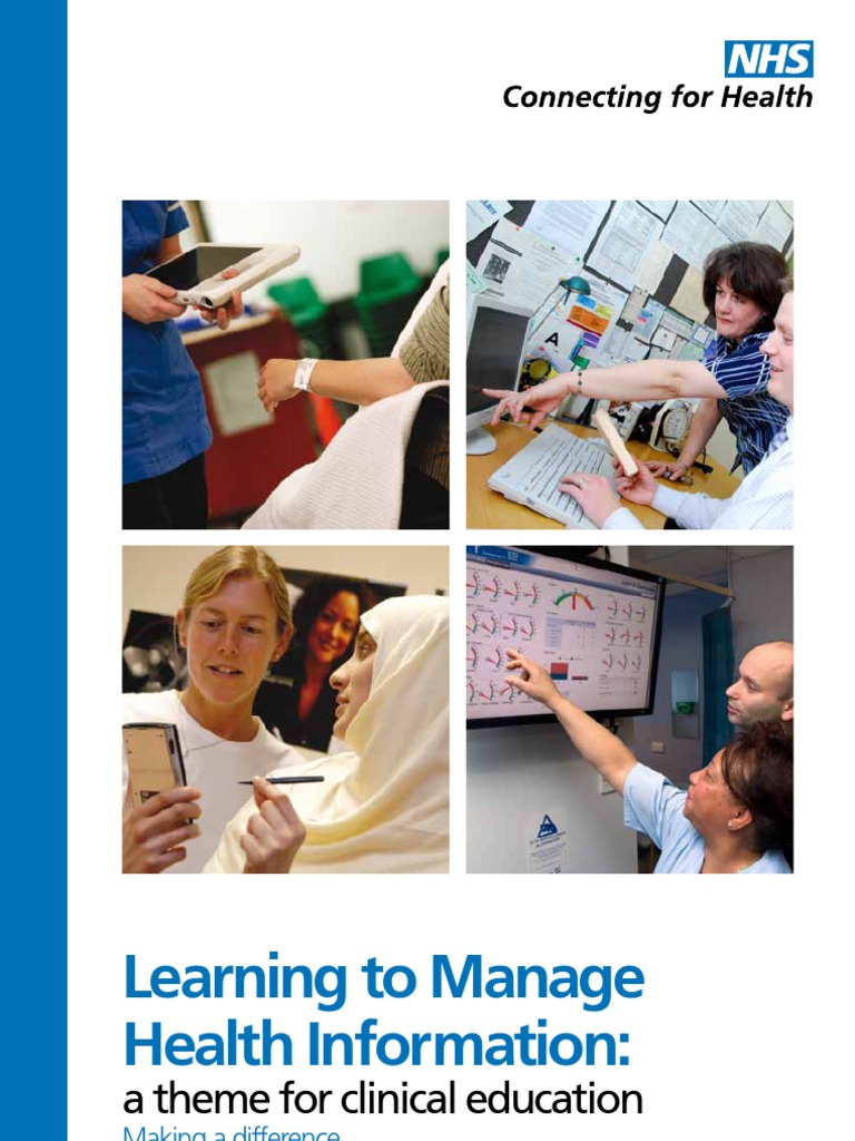 Learning To Manage Health Information: A Theme For Clinical Education ...