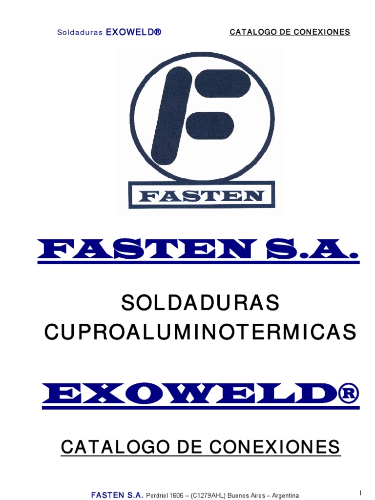 Catálogo de General de Soldaduras EXOWELD