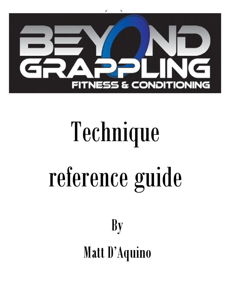 Beyond Grappling Technique Guide | PDF | Grappling | Gendai Budo