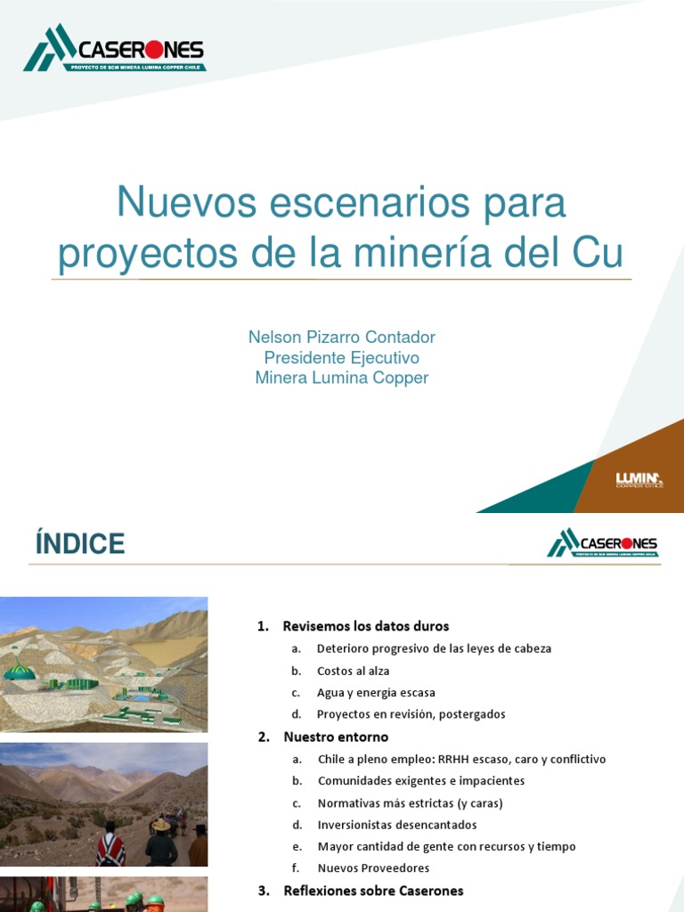 Mina Caserones PDF | PDF | Liderazgo | Minería