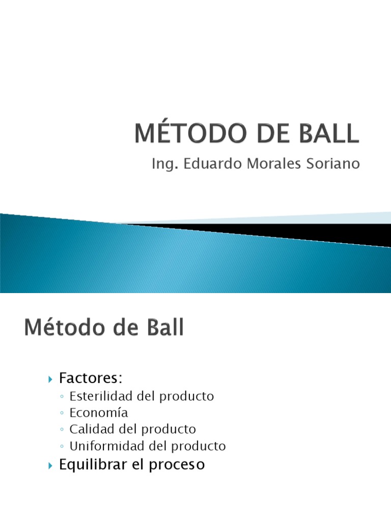 Método Ball en Procesos Térmicos | PDF | Calor | Science