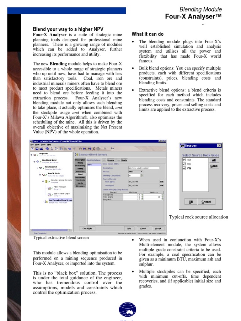 Blending Module PDF | PDF | Scheduling (Production Processes) | Mining