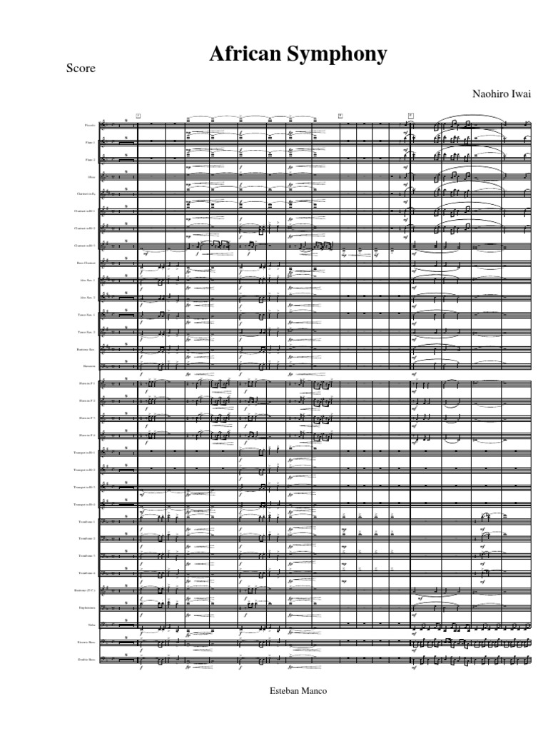 African Symphony | PDF | Saxophone | Trombone