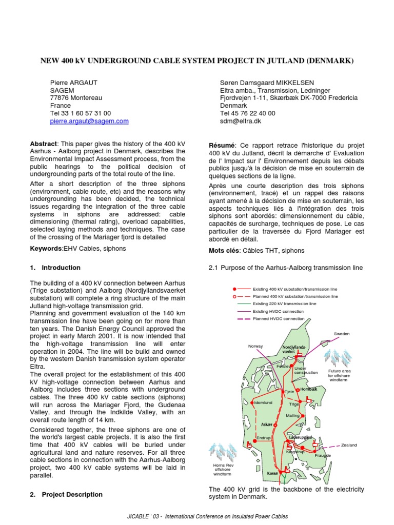 2172 Denmark | PDF | Cable | Electrical Grid