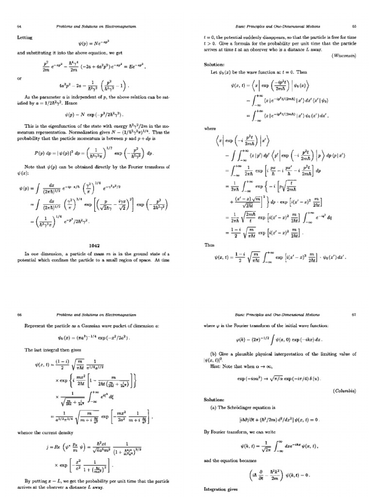 Problems and Solutions On Quantum Mechanics - Yung Kuo Lim - Djvu | PDF