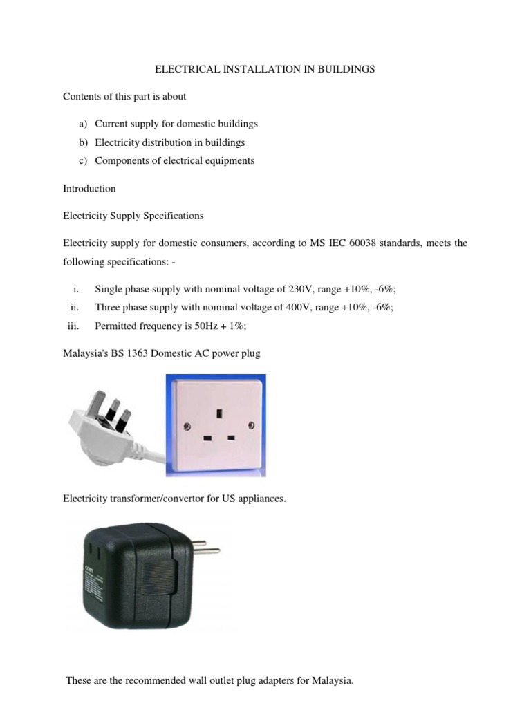 Electrical Installation in Buildings Guide | PDF | Electrical Wiring ...