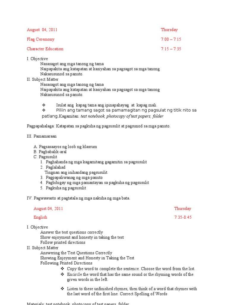 Lesson Plan in Summative Tests | Lesson Plan | Further Education