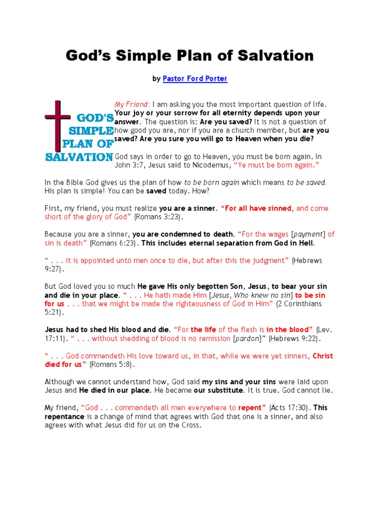 God’s Simple Plan of Salvation | Salvation | Plan Of Salvation (Latter Day Saints)