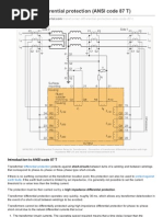 87T Protection Scheme | PDF | Transformer | Relay