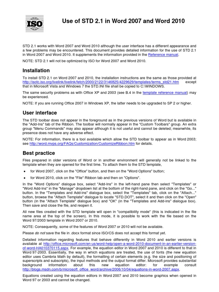 Utf-8'use of STD Word 2007-2010 PDF | PDF | Microsoft Word | Digital ...