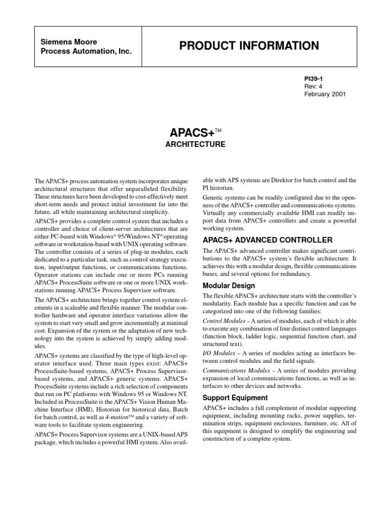 APACS Architecture | PDF | Personal Computers | User Interface